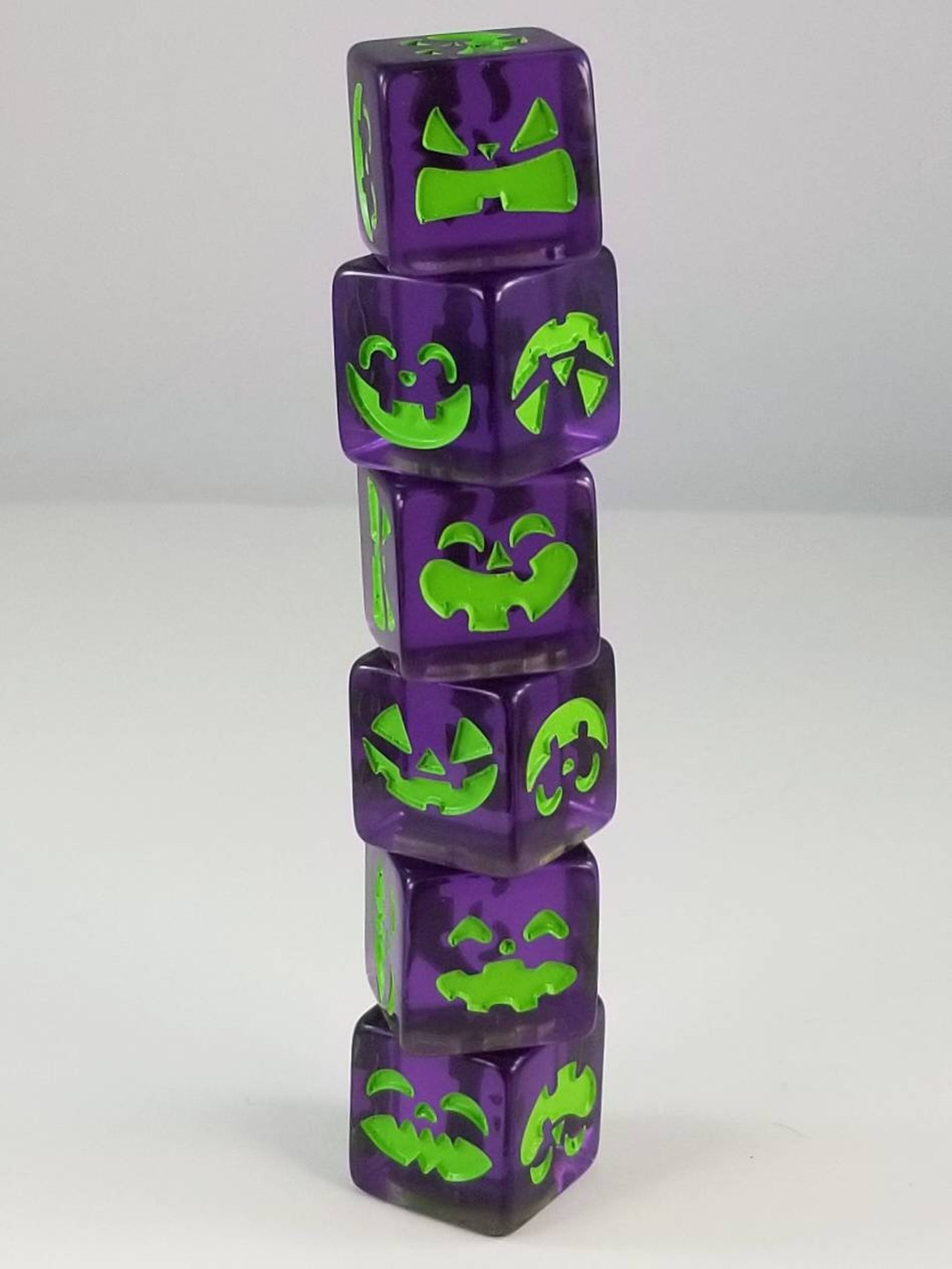 Pumpkin Dice / Set of 2 / D6 - Halloween Dice, Spooky, Fall, Jack-o ...