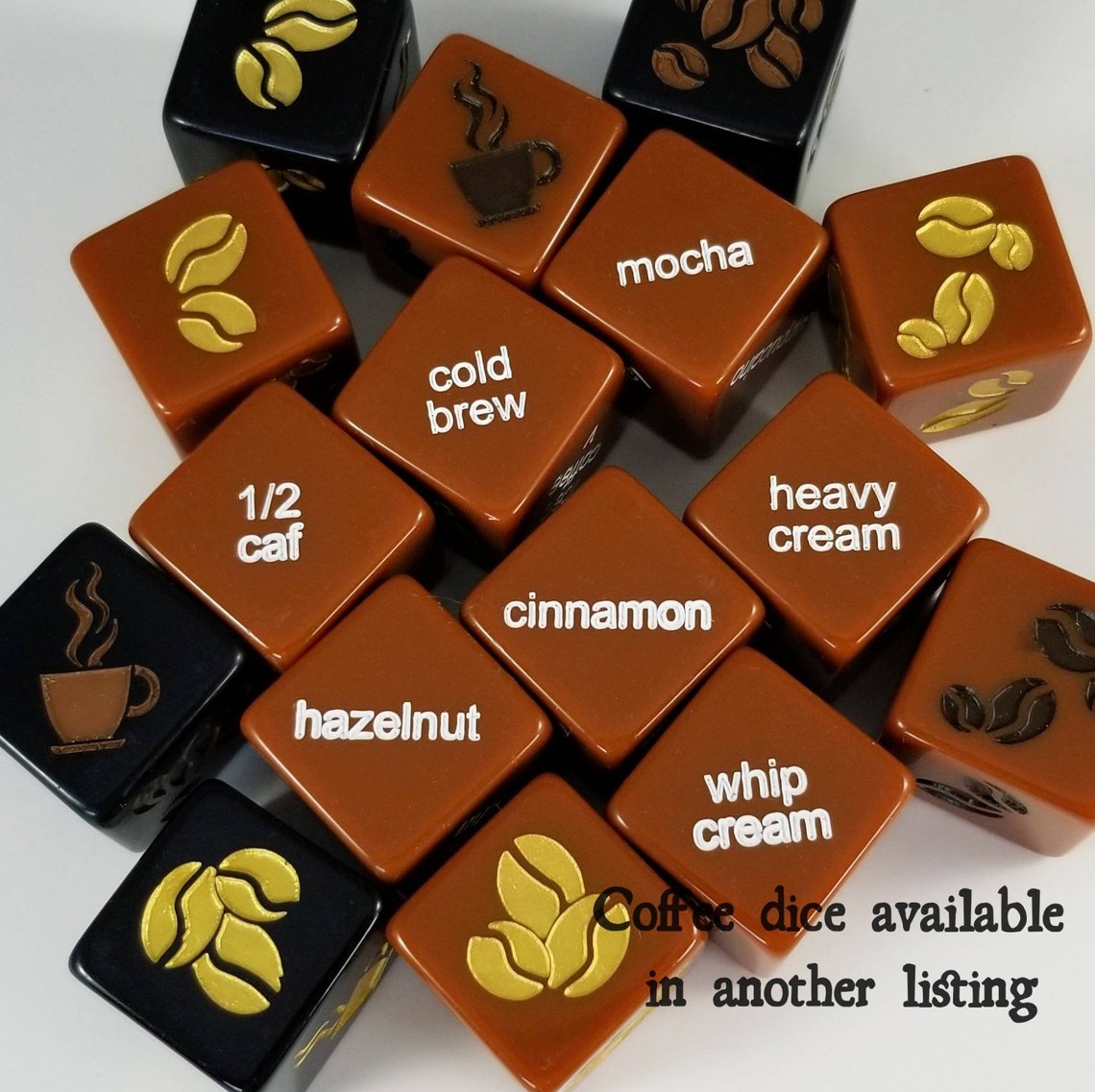 Custom Dice / One D6 /text on All Six Sides / Numbers and - Etsy