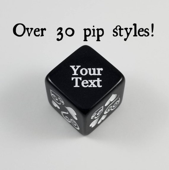 One Custom Dice With Your Choice of Pips Personalized D6 | Etsy Singapore