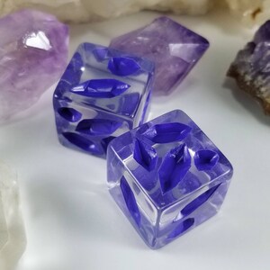 Crystal Dice / Set of 2 / D6 Gem, Pagan, Wiccan - Etsy