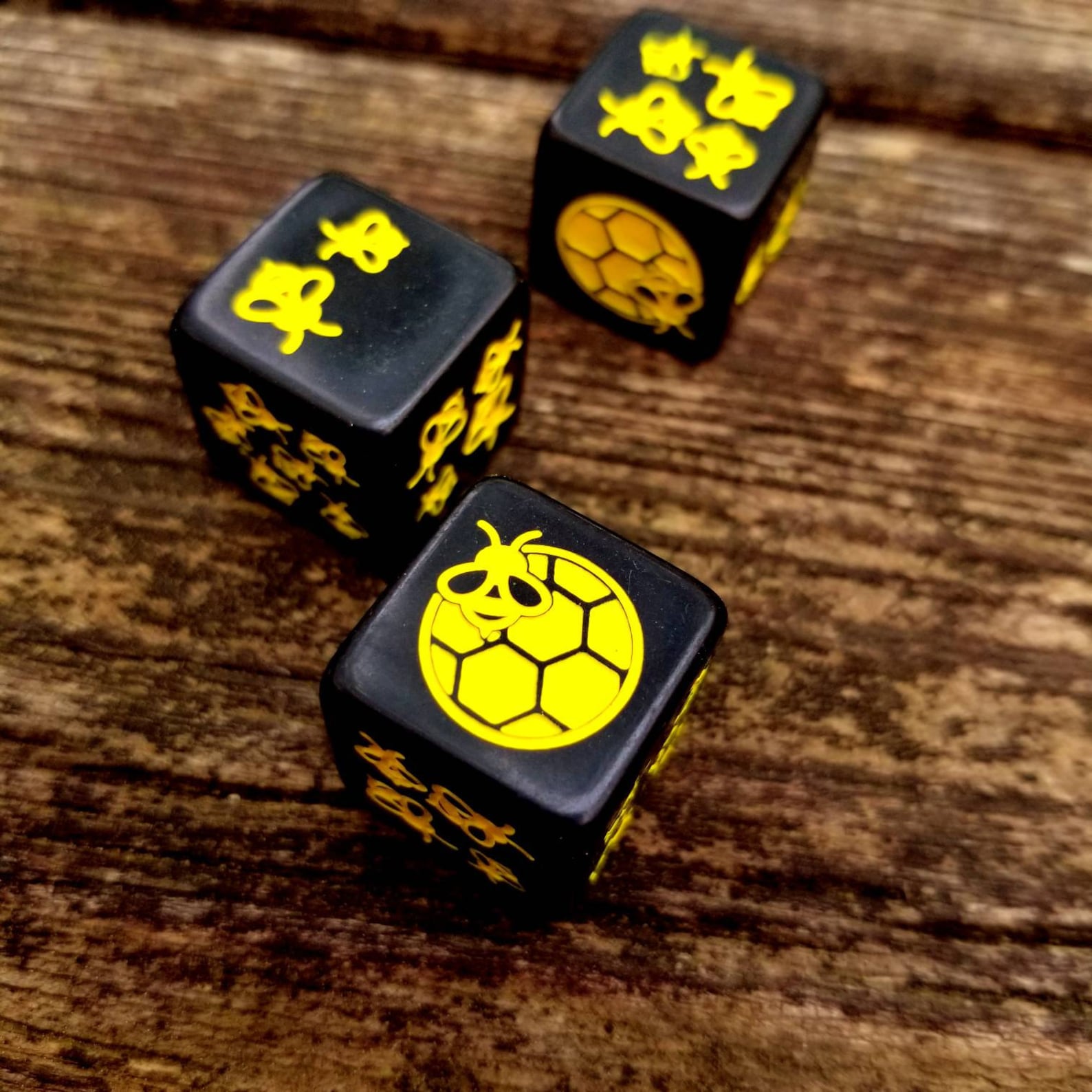 Bee Dice / Set of 2 / D6 Bug Insect Honey | Etsy