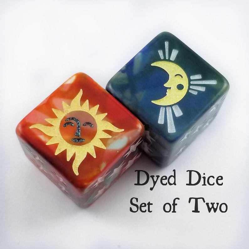 Set of Dyed D6 Dice - 19mm - Etsy