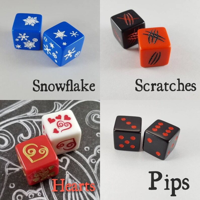 One Custom Dice With Your Choice of Pips Personalized D6 - Etsy
