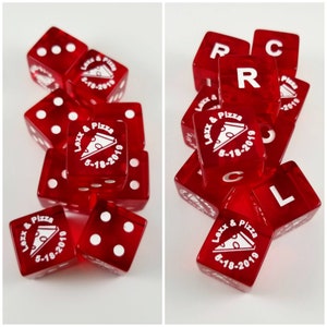 100 Custom Dice With Free Artwork Prep / Carved D6 / Boardgames ...