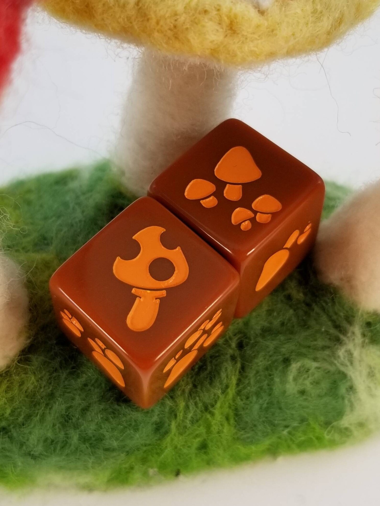 Mushroom Dice / Set of 2 / D6 - RPG, D&D, Mycology - Etsy