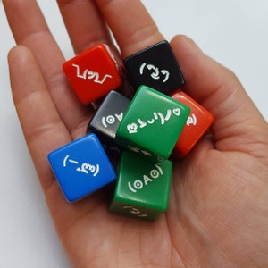 50 Custom Dice With Free Artwork Prep / Carved D6 / Boardgames ...