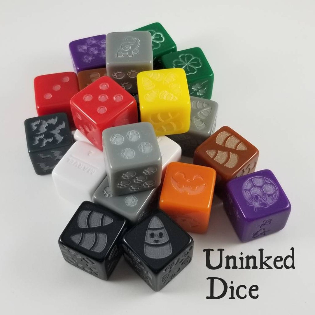 Uninked Dice / Set of 12 / Paint Your Own D6 - Etsy