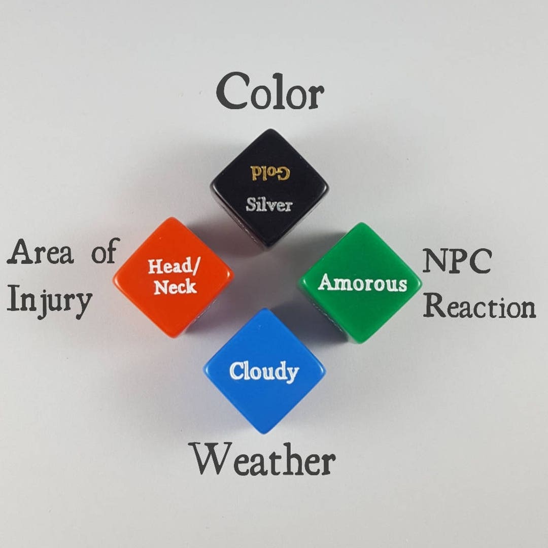 Dungeon Master / Game Master RPG Decision Dice Set - Roleplaying, Gamer ...