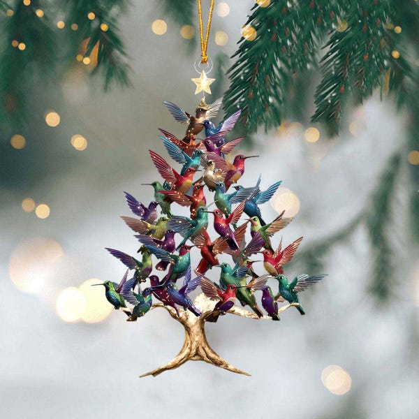 Hummingbird Christmas Tree Ornaments - Etsy