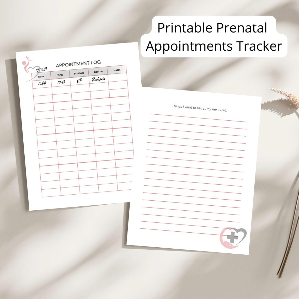 Prenatal Appointments Tracker - Printable Pregnancy Planner for ...