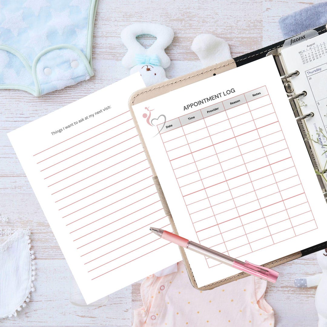Prenatal Appointments Tracker - Printable Pregnancy Planner for ...