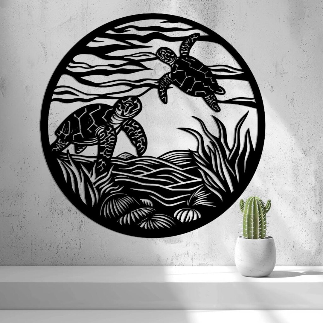 Sea Turtles Wall Decal - Etsy