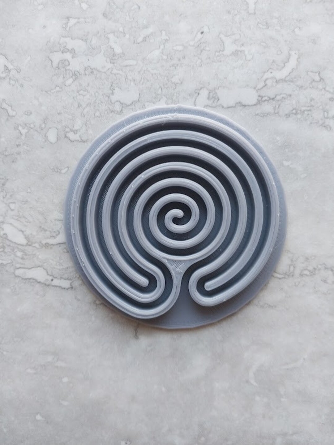 3D Printing File for a Labyrinth Stamp for Pottery, Polymer Clay, Soap ...