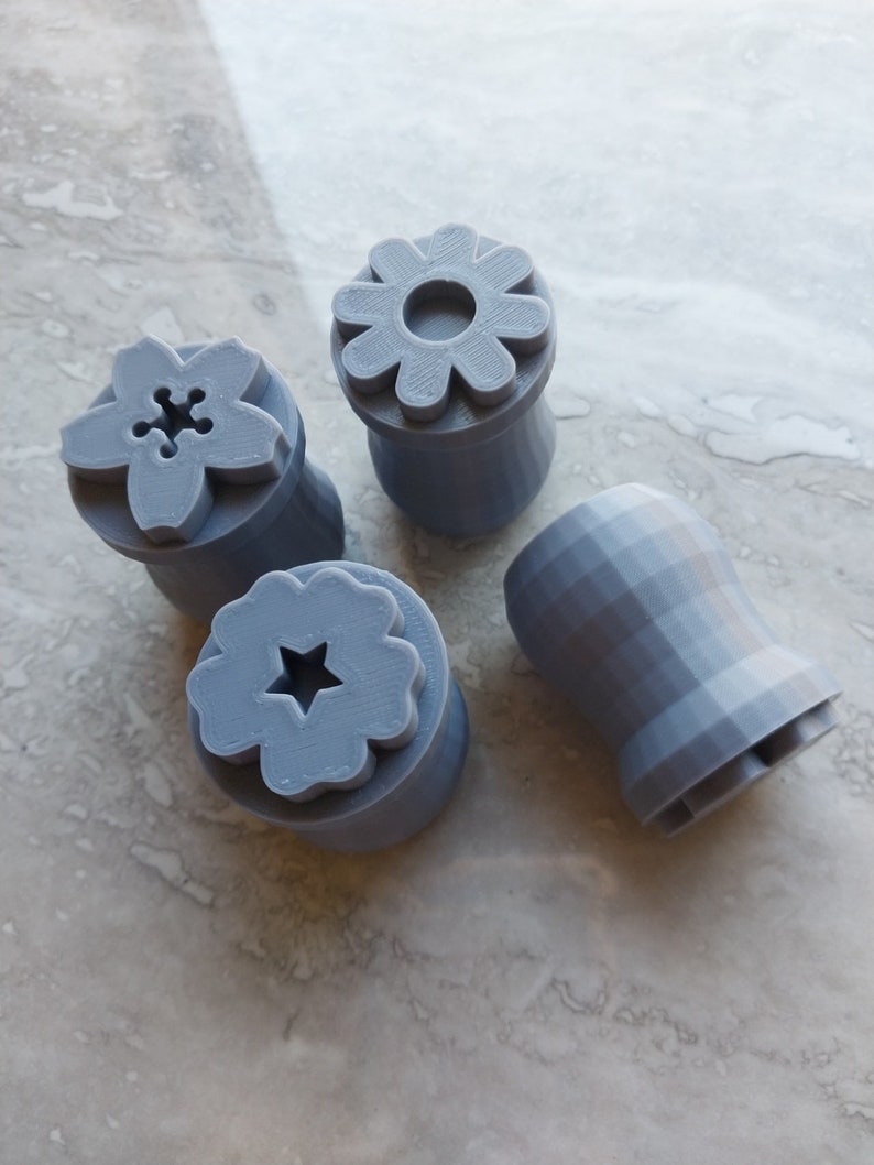 3D Printing File Four Flower Stamps - Etsy