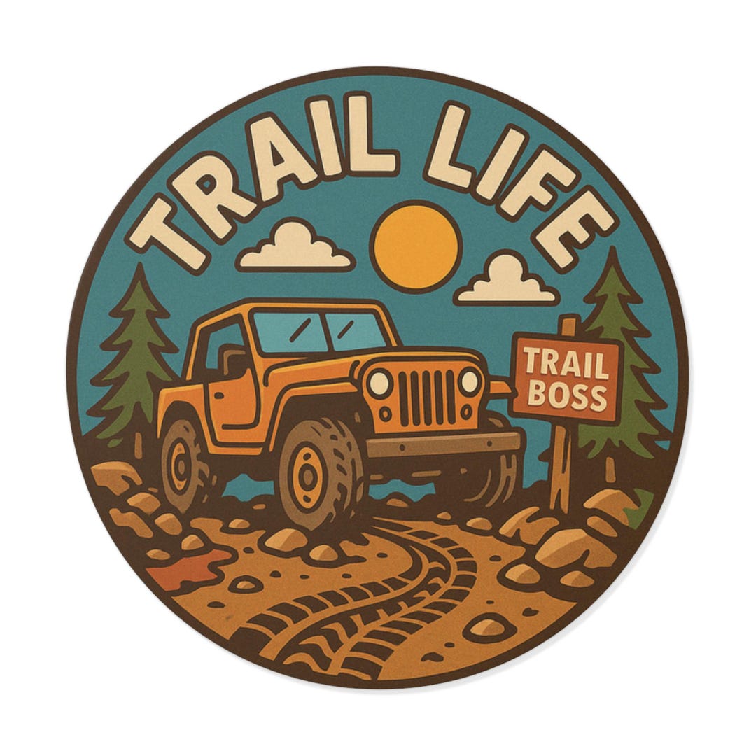 Trail Life Vinyl Stickers, Jeep Adventure Decals, Backpacking Water ...
