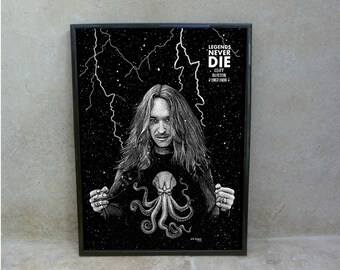 Cliff Burton Poster - Etsy