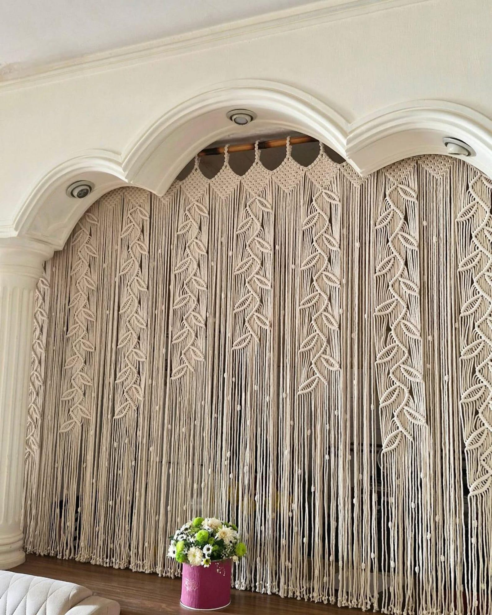 Handmade Macrame Curtain, Boho Room Divider, Wedding Backdrop - Etsy
