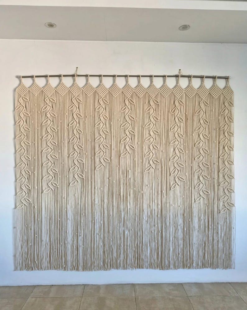 Handmade Macrame Curtain, Boho Room Divider, Wedding Backdrop - Etsy