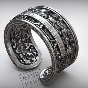 Handcrafted Silver 'the Last Supper' Signet Ring: Religious Gift - Etsy