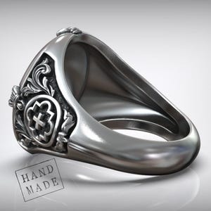 Handmade Sterling Silver Saint Peter Keys Ring, Vatican Christian ...