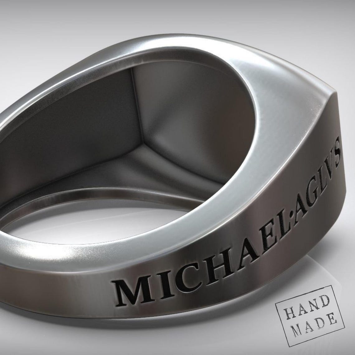 Handmade Creation of Adam Signet Ring: Renaissance Christian Jewelry - Etsy