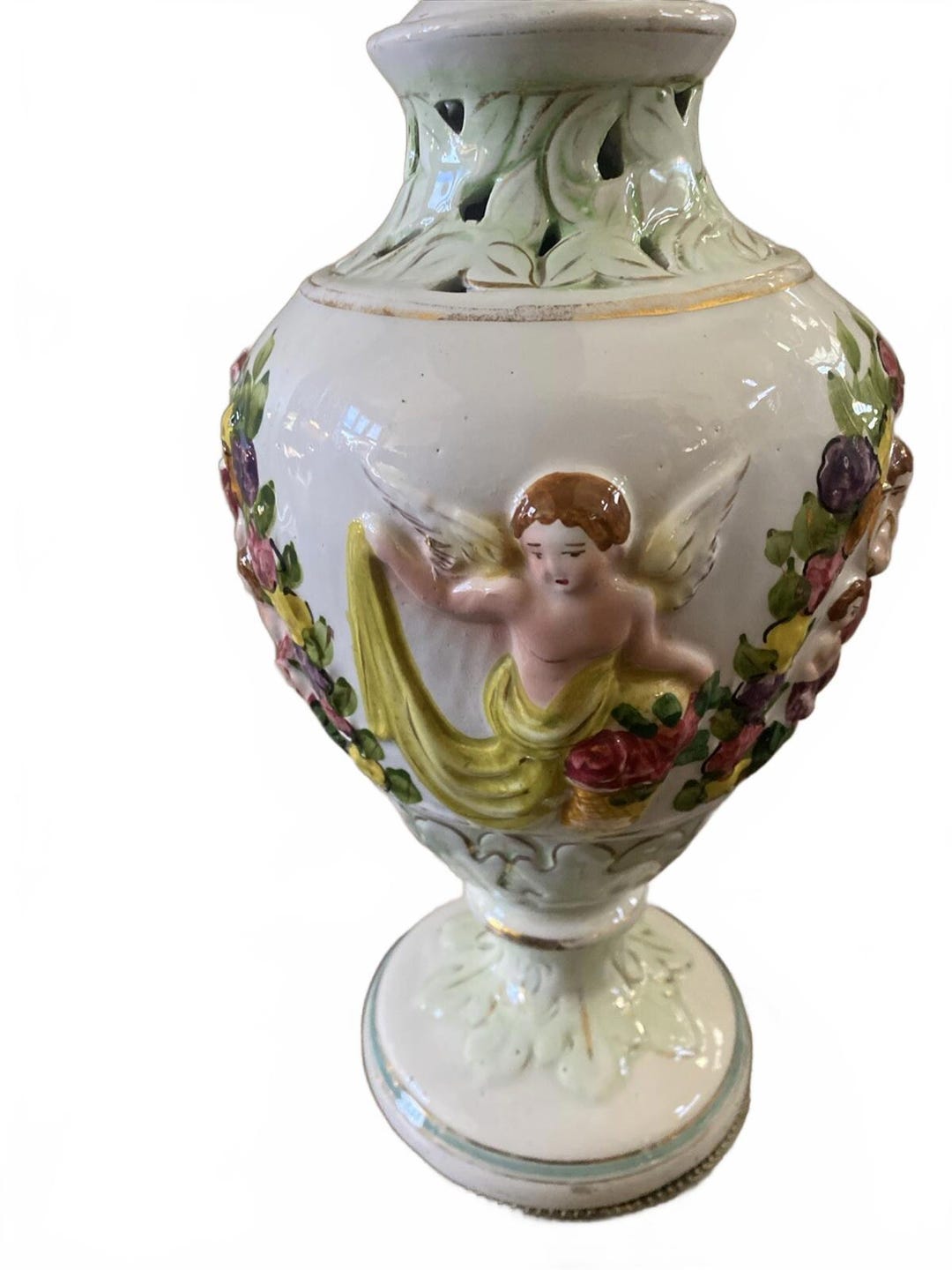 Vintage Capodimonte Cherubs Porcelain Table Lamp Made in Italy - Etsy