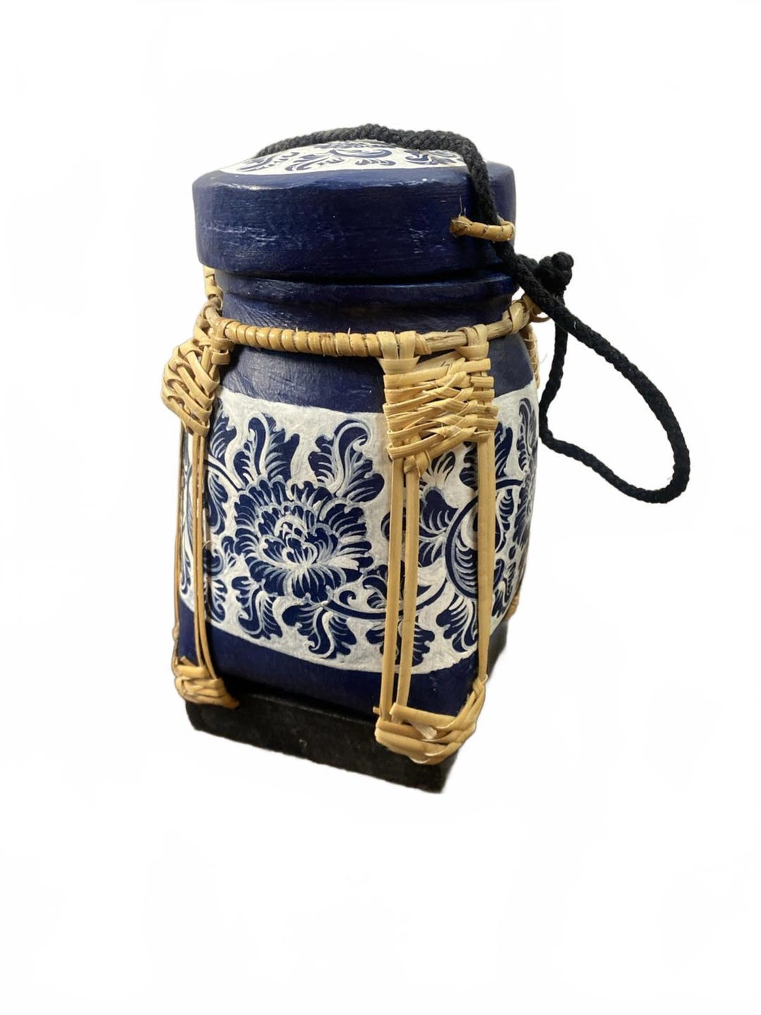 Bamboo Rice Storage Basket Thai Thailand Decor Rice Noodles Container ...