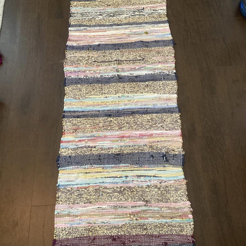 Rag Rug Runner - Etsy