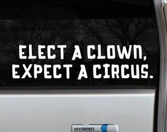 Clown Bumper Sticker - Etsy