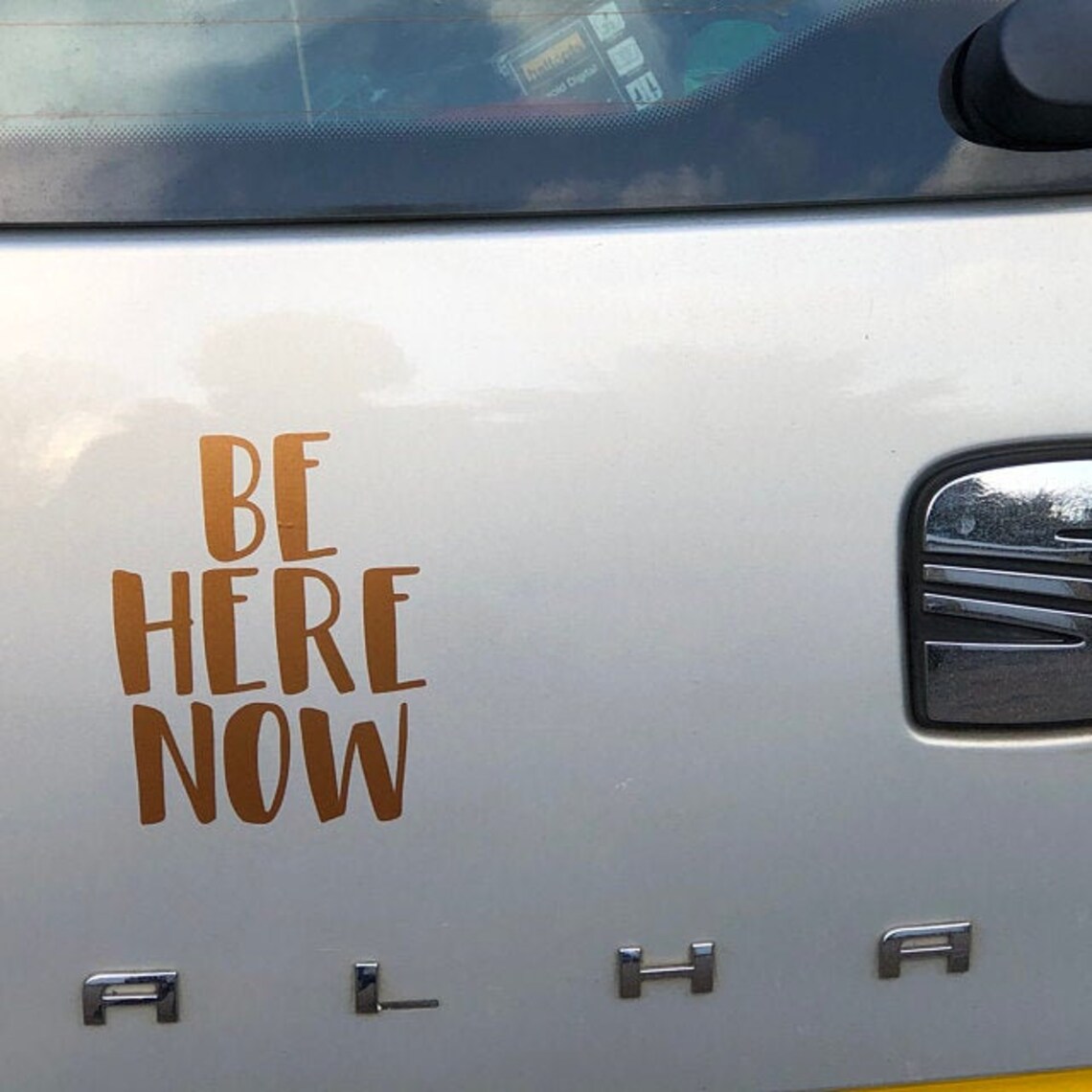 Be Here Now Rub-on Vinyl Die Cut Decal Bumper Sticker Car | Etsy