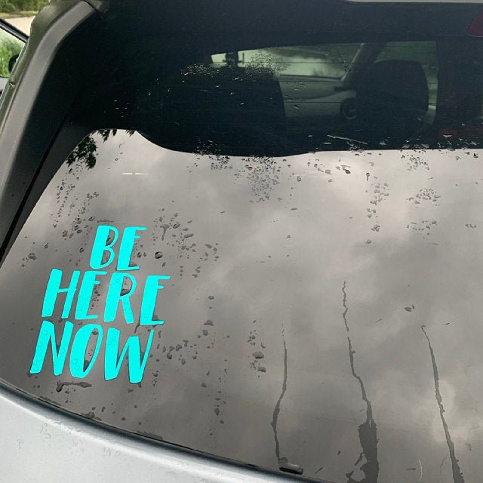 Be Here Now Rub-on Vinyl Die Cut Decal Bumper Sticker Car | Etsy