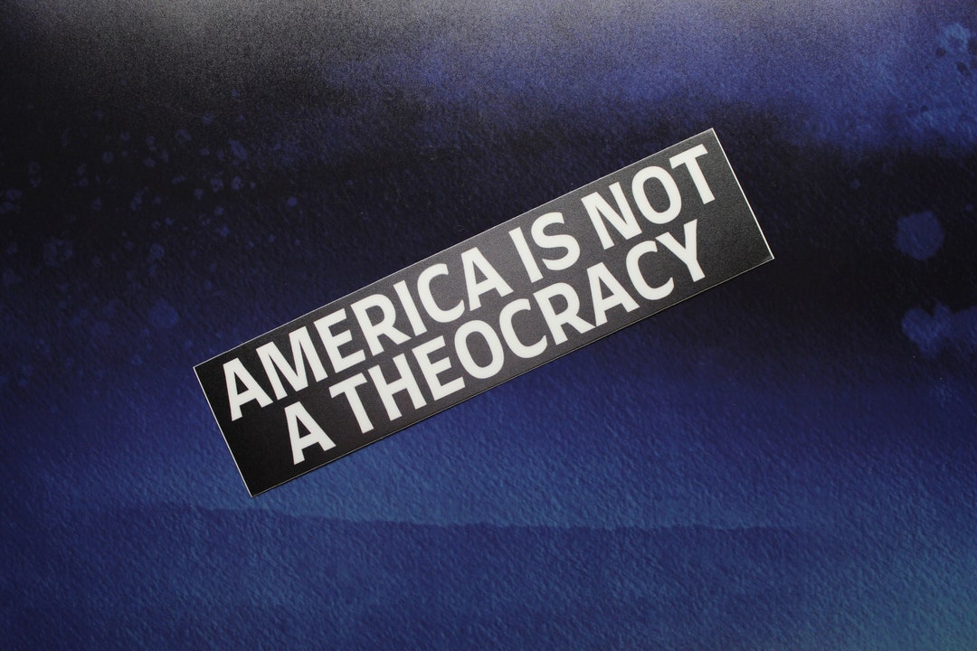 America is Not A Theocracy Vinyl Sticker - Etsy