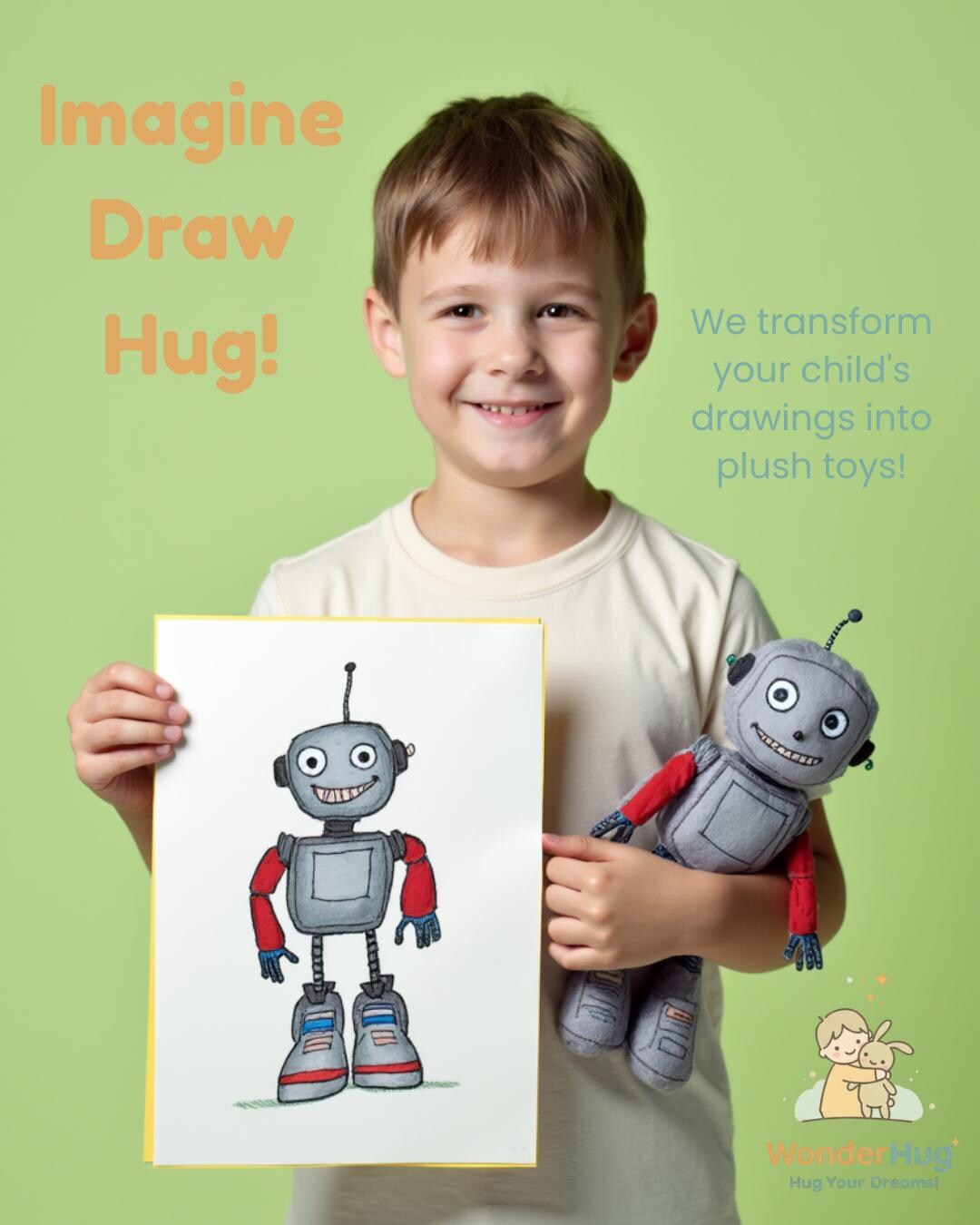 Custom Plush From Drawing, Custom Plush From Photo,plush From Art, Art ...