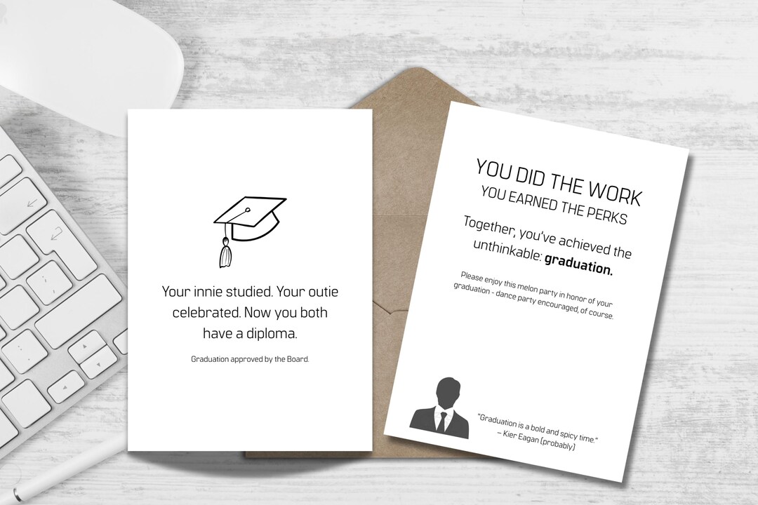 Severance Graduation Card - Etsy