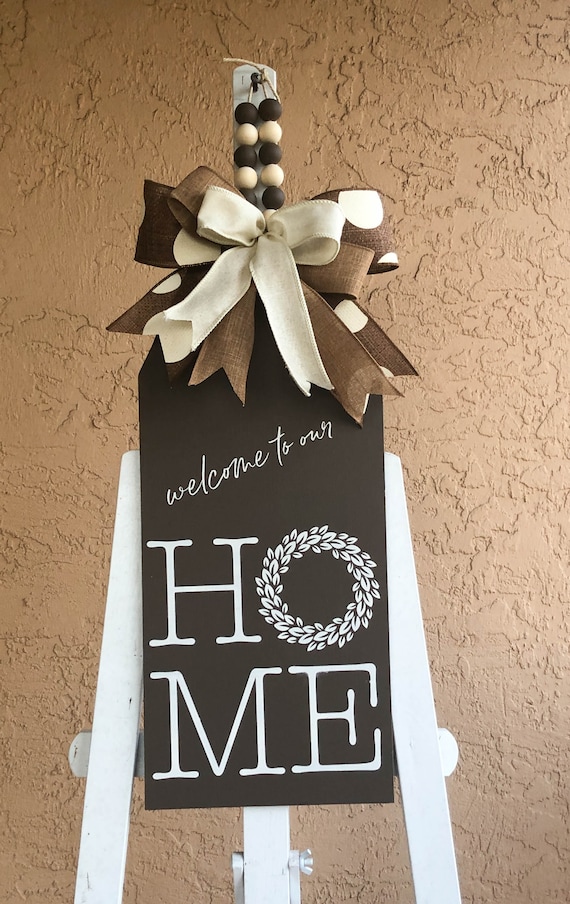 Wooden Door Tag Door Decor | Etsy