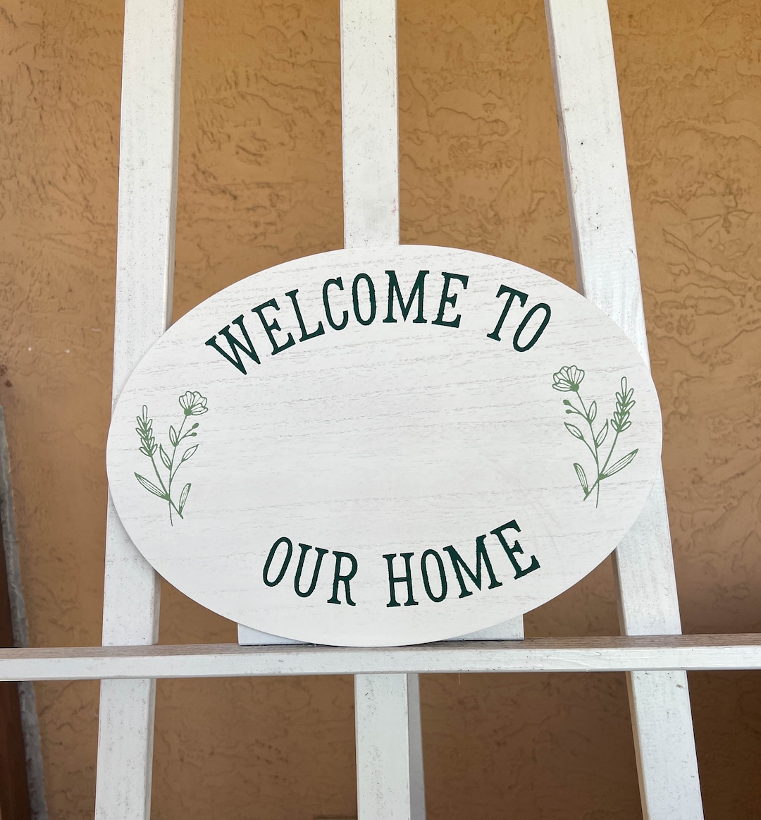 Welcome Sign, Welcome Address Sign, Outdoor House Number Sign ...