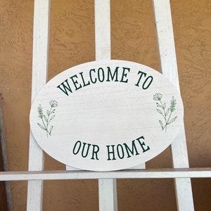 Welcome Sign, Welcome Address Sign, Outdoor House Number Sign ...