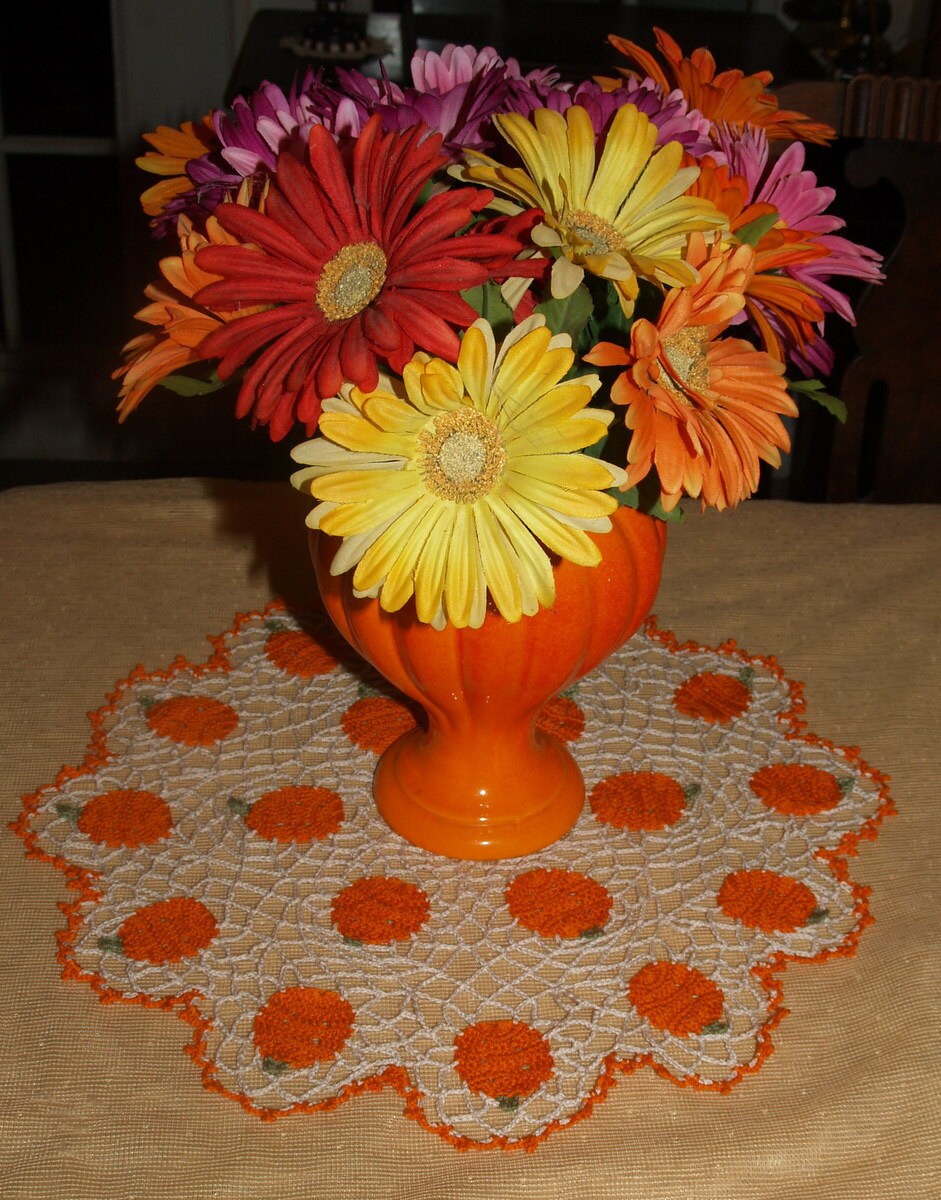 Pumpkin Patch Doily Pattern - Etsy