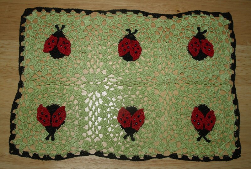 Ladybug Doily Crochet Pattern - Etsy