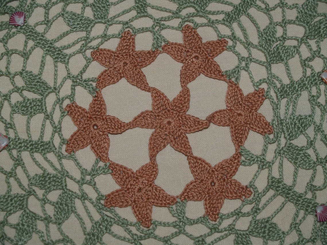 Circle of Fish Crochet Doily Pattern - Etsy