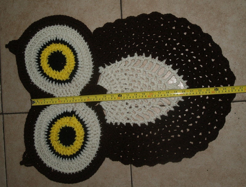 Crochet Owl Rug Pattern - Etsy