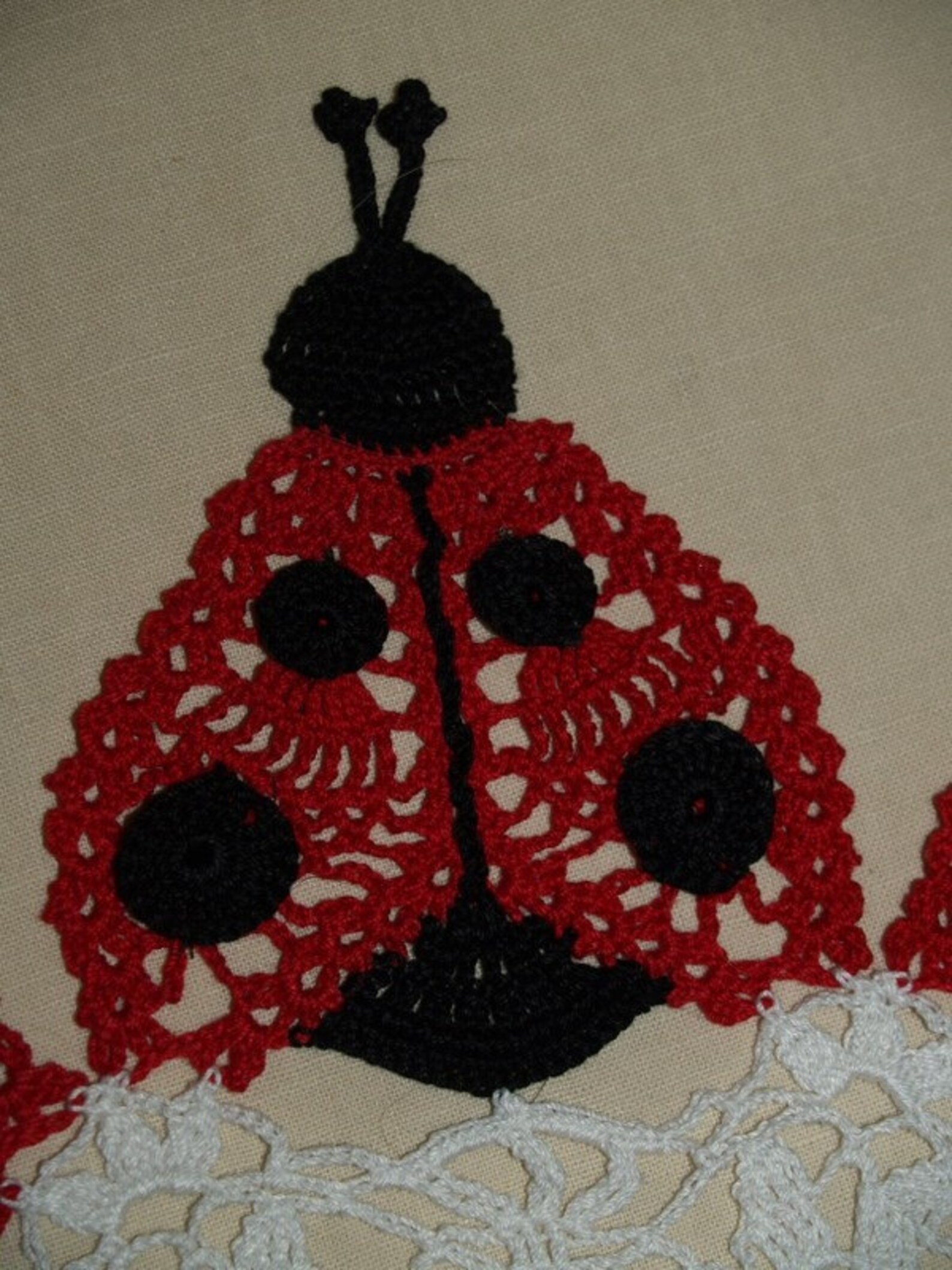 Ladybug Doily Crochet Pattern - Etsy