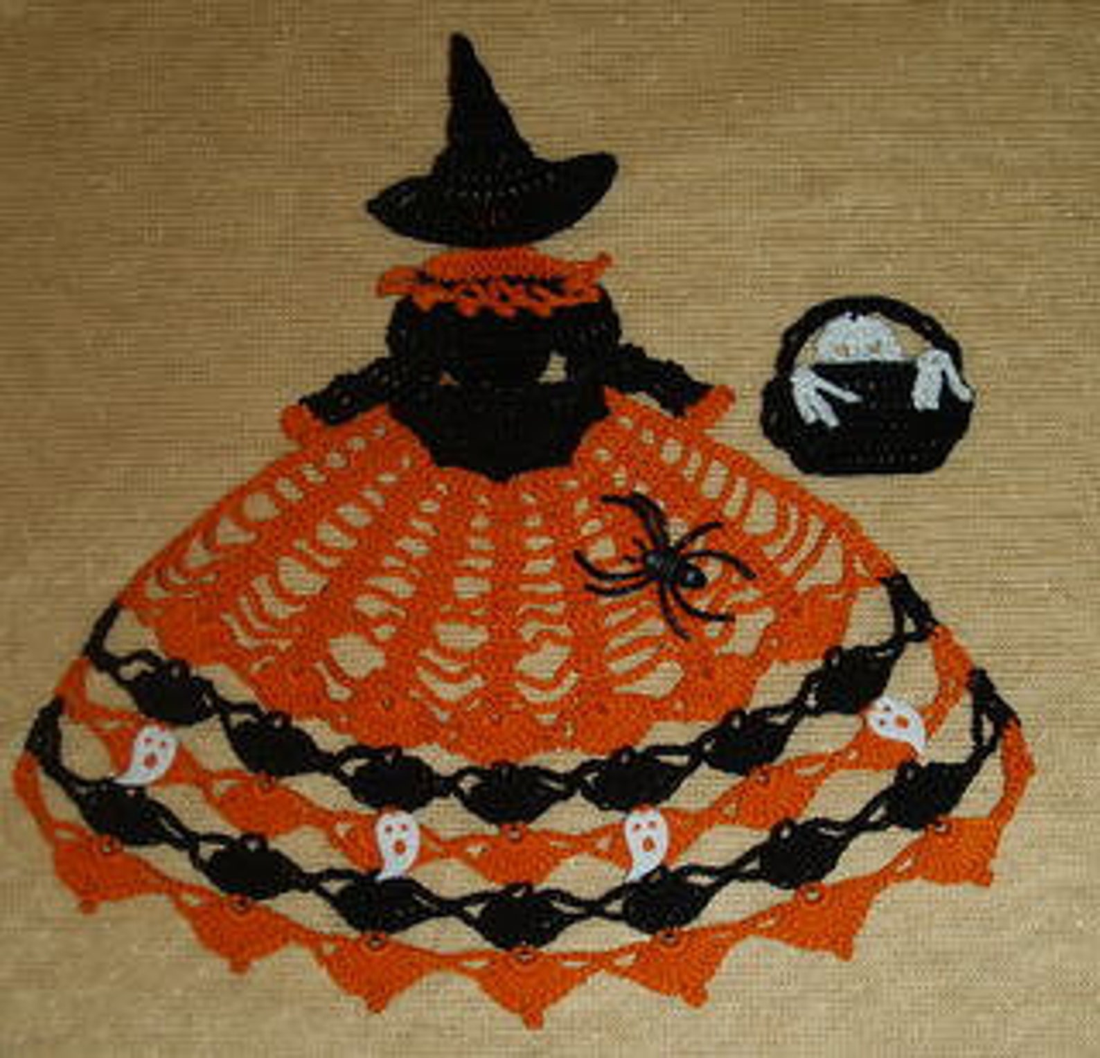 Halloween Witch Doily Girl Crochet Pattern - Etsy
