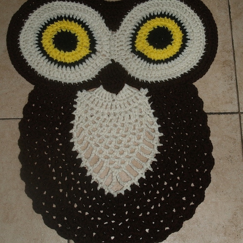 Crochet Owl Rug Pattern - Etsy