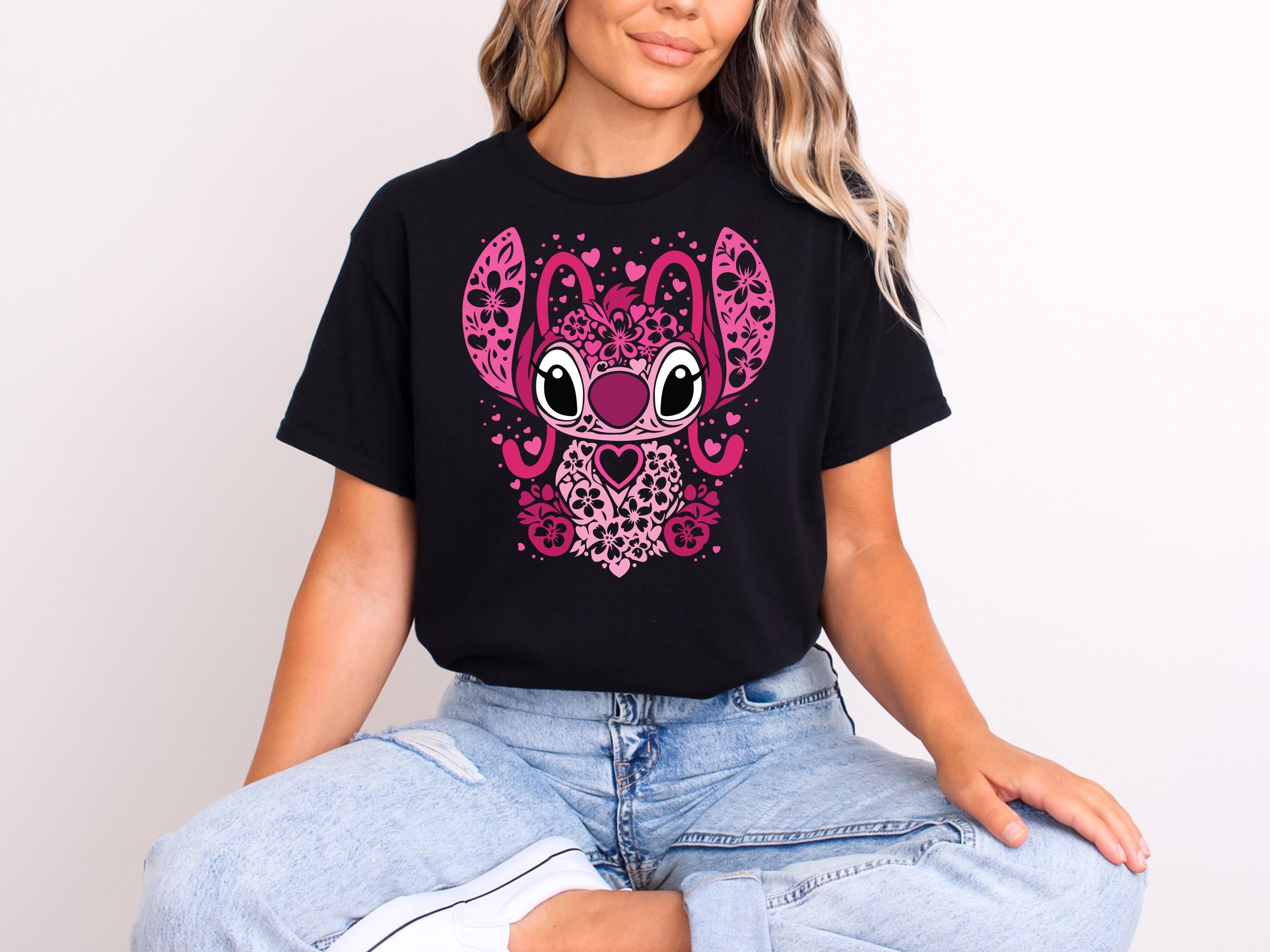 Disney Stitch and Angel Matching Shirt, Disney Stitch Couple T-shirt ...
