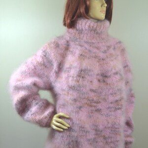 Soft Pink Longhaired Mohair Sweater - Etsy