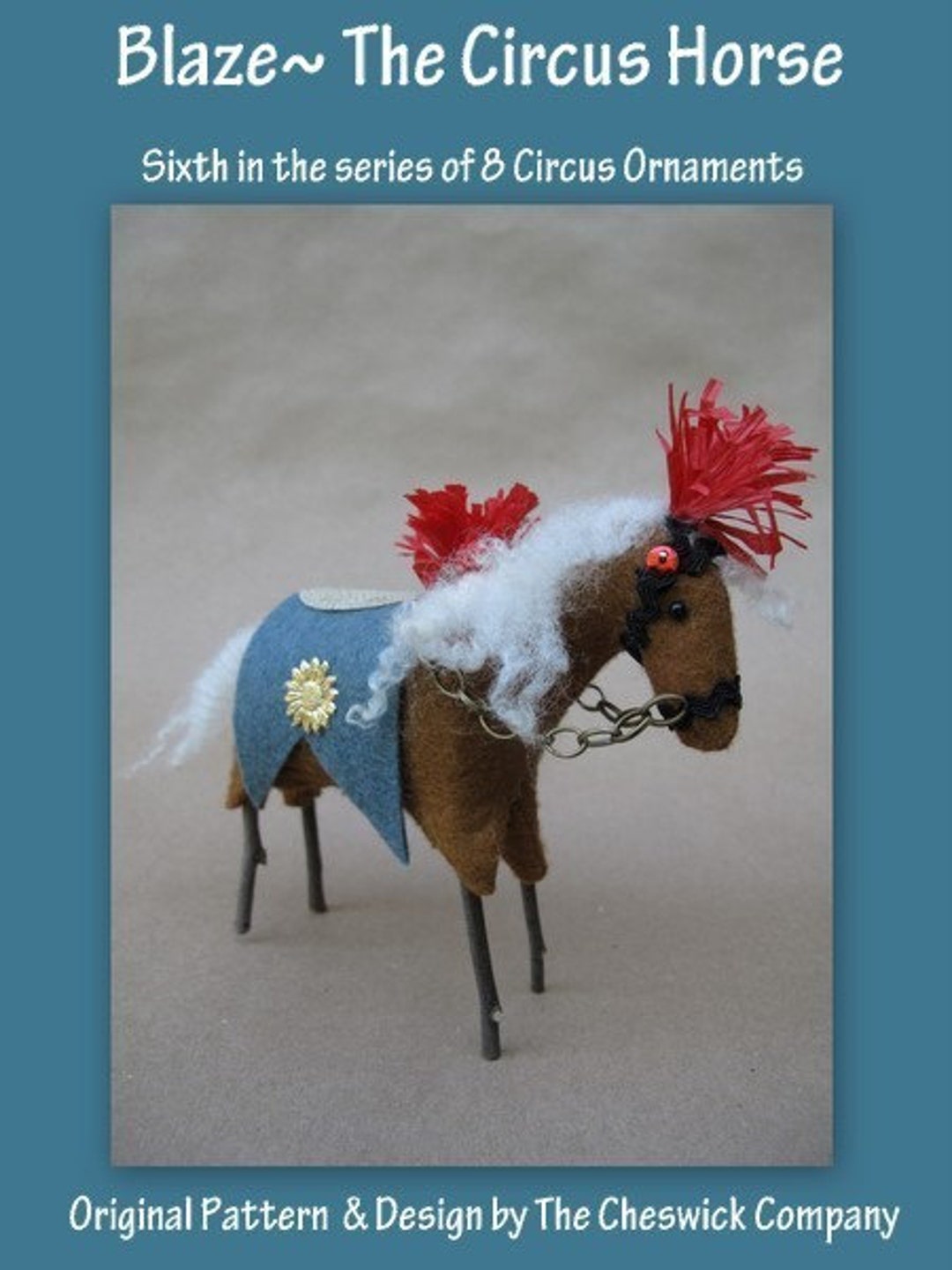 Blaze the Circus Horse Ornament E-PATTERN by Cheswickcompany - Etsy