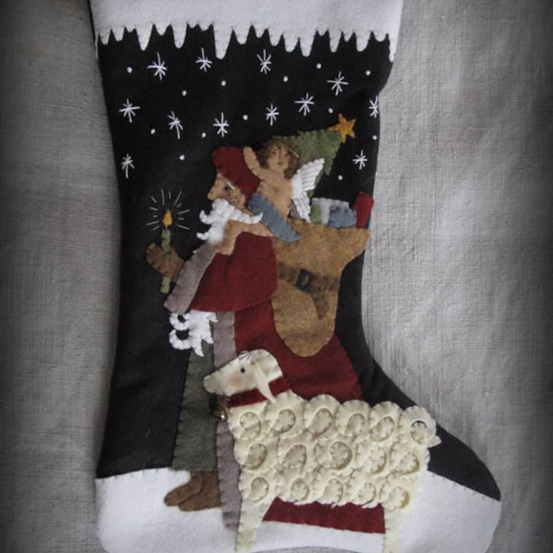 Felted Wool Stocking - Etsy