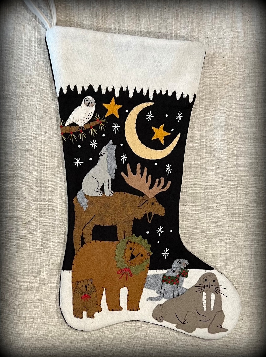DIY KIT - Yuletide From the Yukon Stocking Christmas Stocking by ...