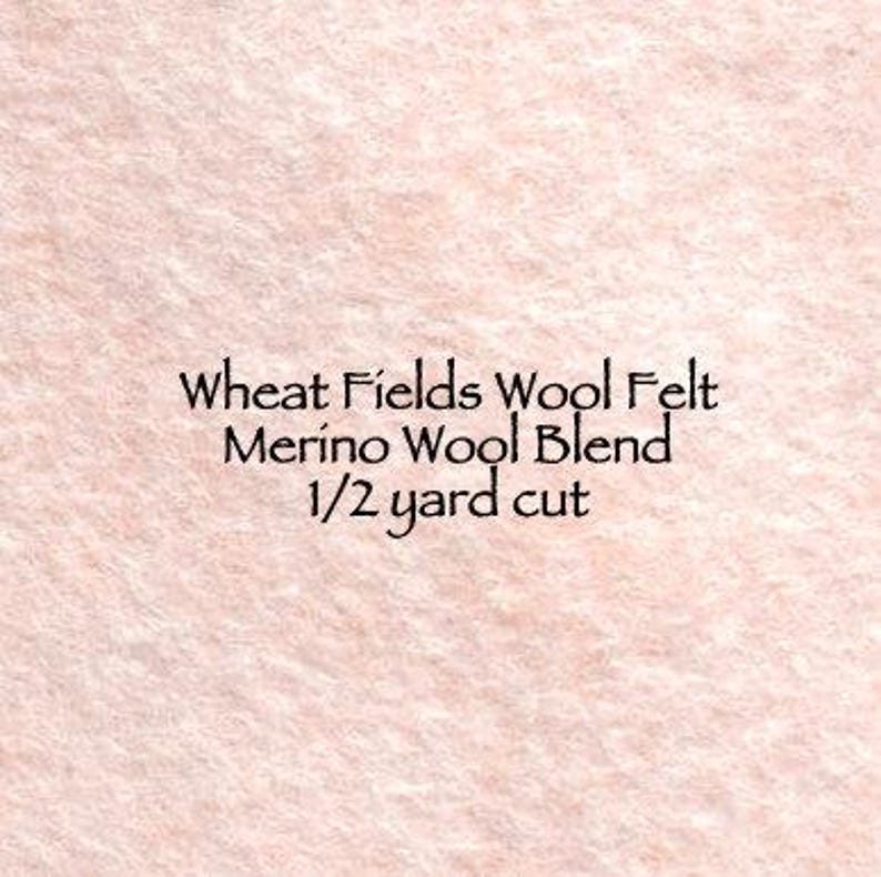 Wheat Fields Wool Felt 1/2 Yard Cut - National Nonwovens - by ...